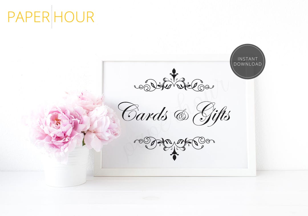 Printable Wedding Reception Sign | Cards and Gifts | Instant Download ...