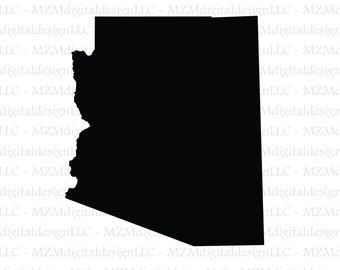 Arizona State Dxf - Etsy