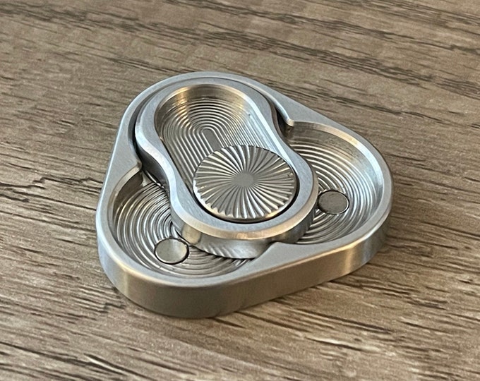 EDC Stainless Steel Magnetic Swivel Slider Fidget Toy, Haptic Pop Coin ...