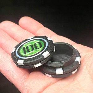 STL Digital File Only Casino Poker Chip Stack Secret Stash Spot Vegas ...