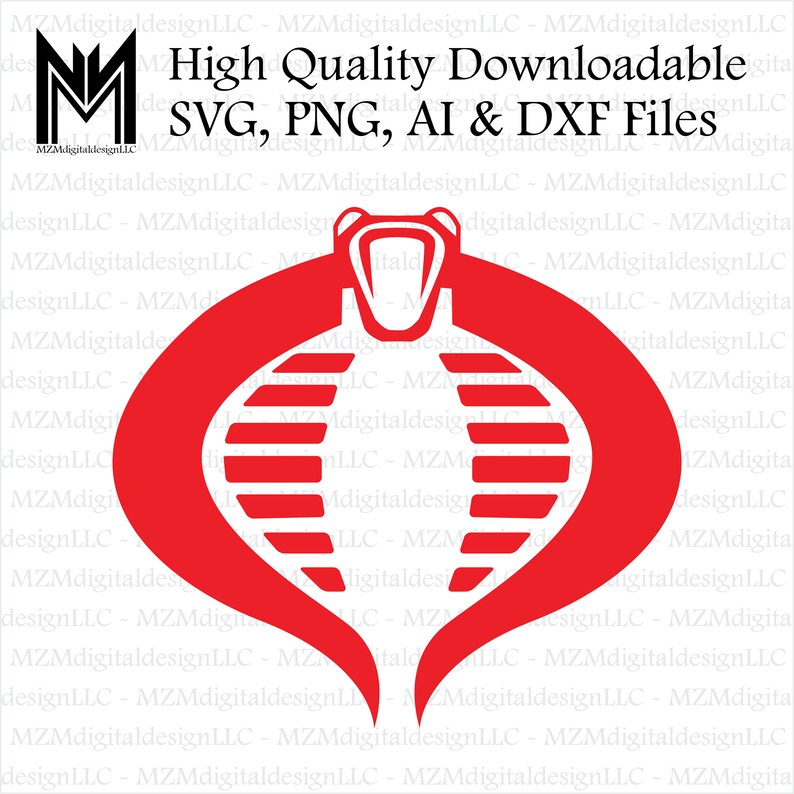 Cobra G.I. Joe Svg Png Ai and Dxf Files for Commercial & - Etsy Ireland