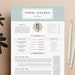 5 Page Resume Template and Cover Letter References Template for Word DIY Printable the milky Way ...