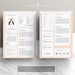 5 Page Resume Template and Cover Letter + References Template for Word | DIY Printable | "modern ...