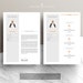 5 Page Resume Template and Cover Letter + References Template for Word | DIY Printable | "modern ...