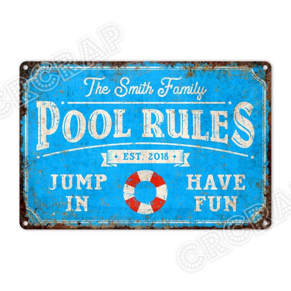 Swimming Pool Signs - Etsy
