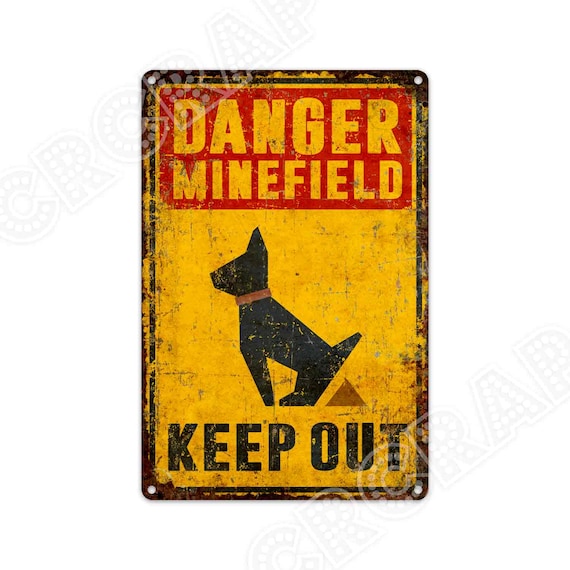Warning Sign Keep Out Sign Danger Minefield Metal Sign - Etsy