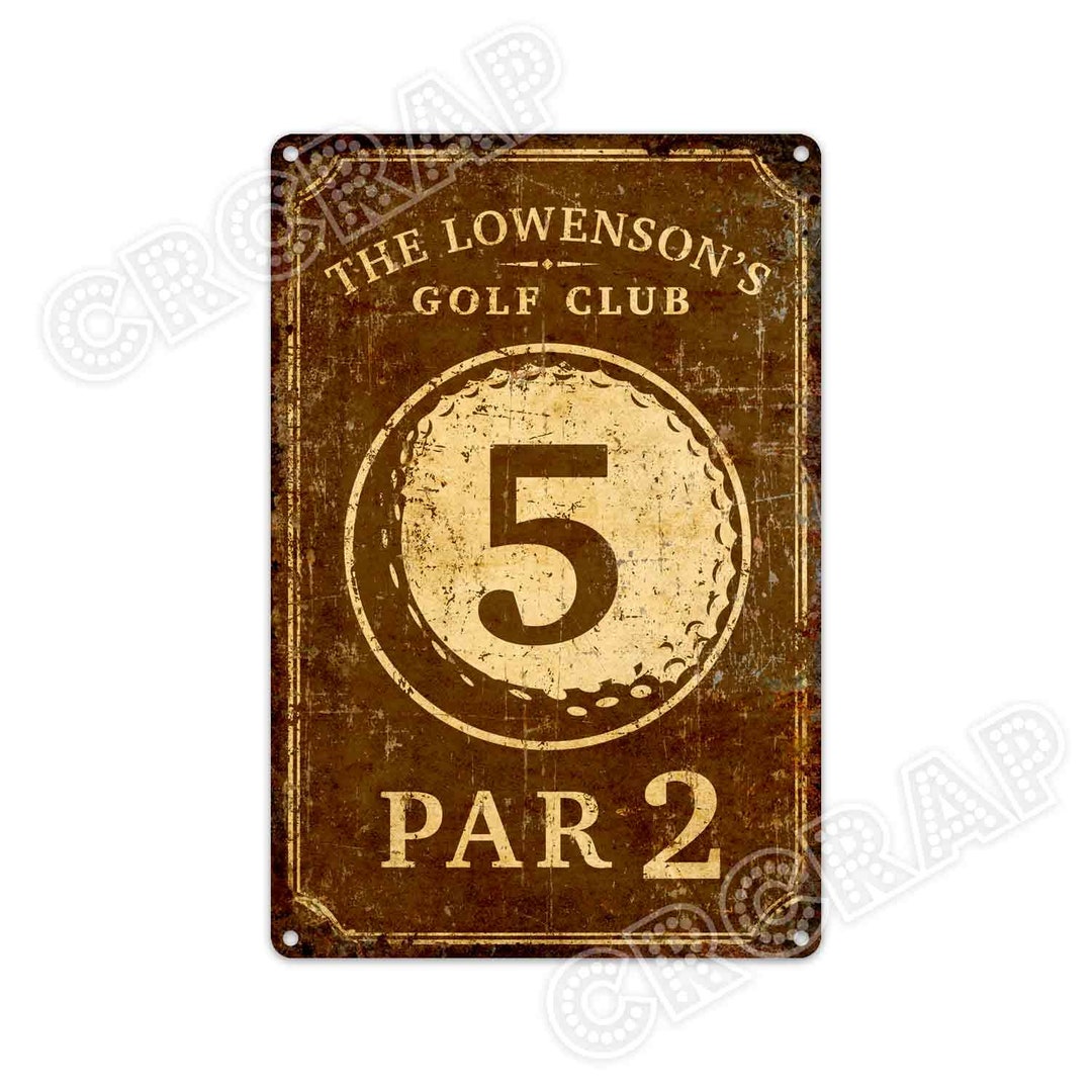 Miniature Golf Sign, Custom Sign, Golf Course Hole Sign, Golf Par ...