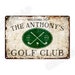 Custom Golf Sign, Golf Club Sign, Golf Course Hole Number, Par Number ...