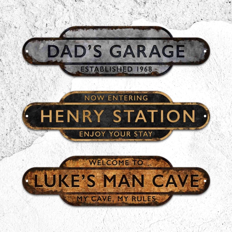 Model Train Station Signs - Etsy