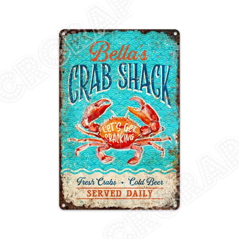 Crab Shack Sign - Etsy