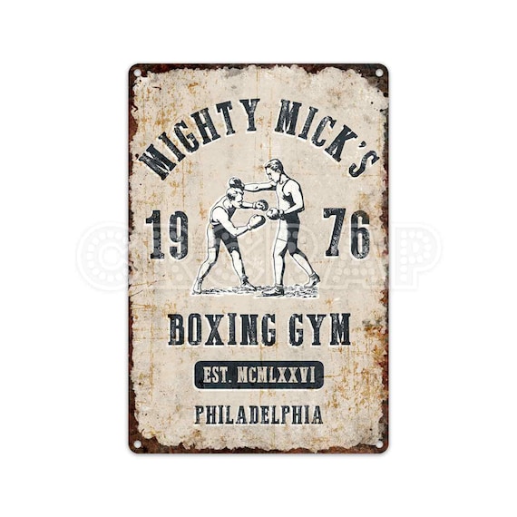Gym Sign Boxing Gym Metal Sign Mick's Gym Boxing - Etsy