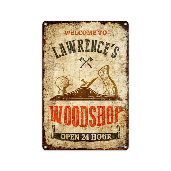 Custom Sign Workshop Sign Woodshop Sign Metal Sign or | Etsy