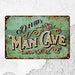 Man Shed Sign, Man Cave Sign, Custom Sign, Metal Sign, Rustic Wall ...
