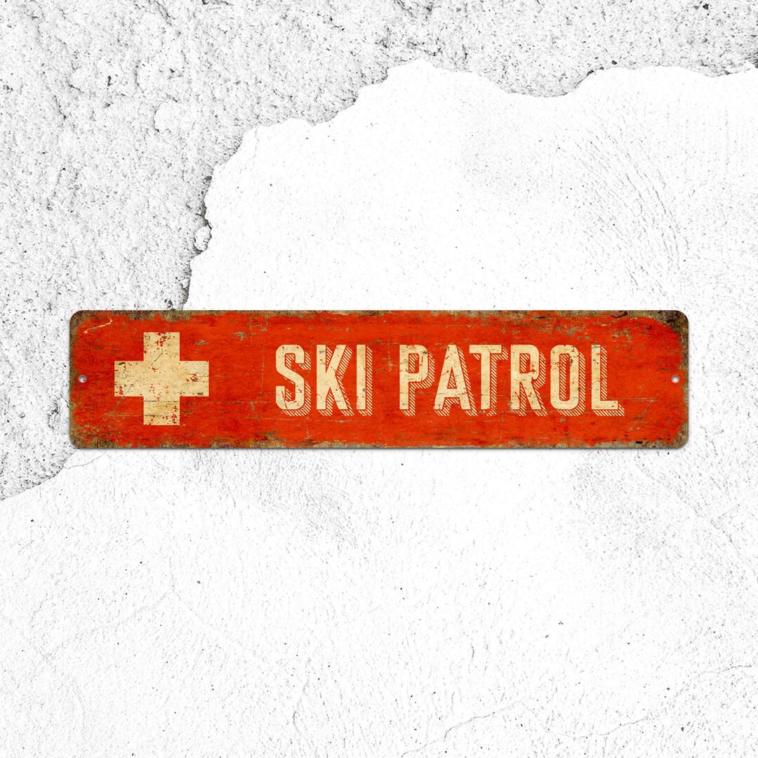 Ski Trail Sign,ski Patrol,ski Sign,ski Decor,ski Gifts,street Sign ...