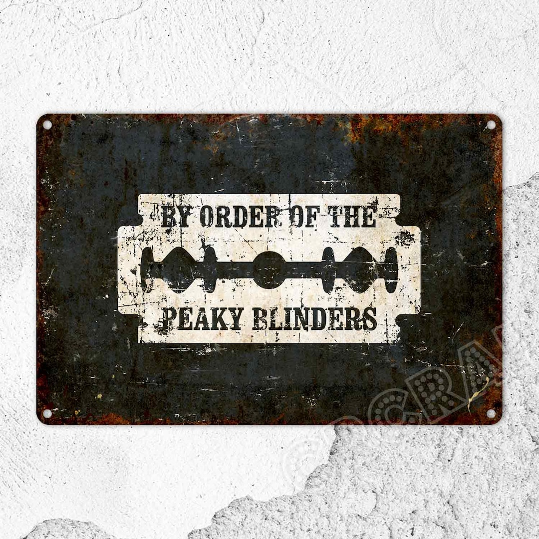 Peaky Blinders Metal Sign, Bar Sign, Rustic Man Cave Decor, Print - Etsy