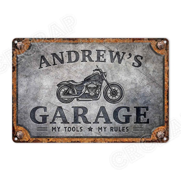 Rusty Garage Signs - Etsy