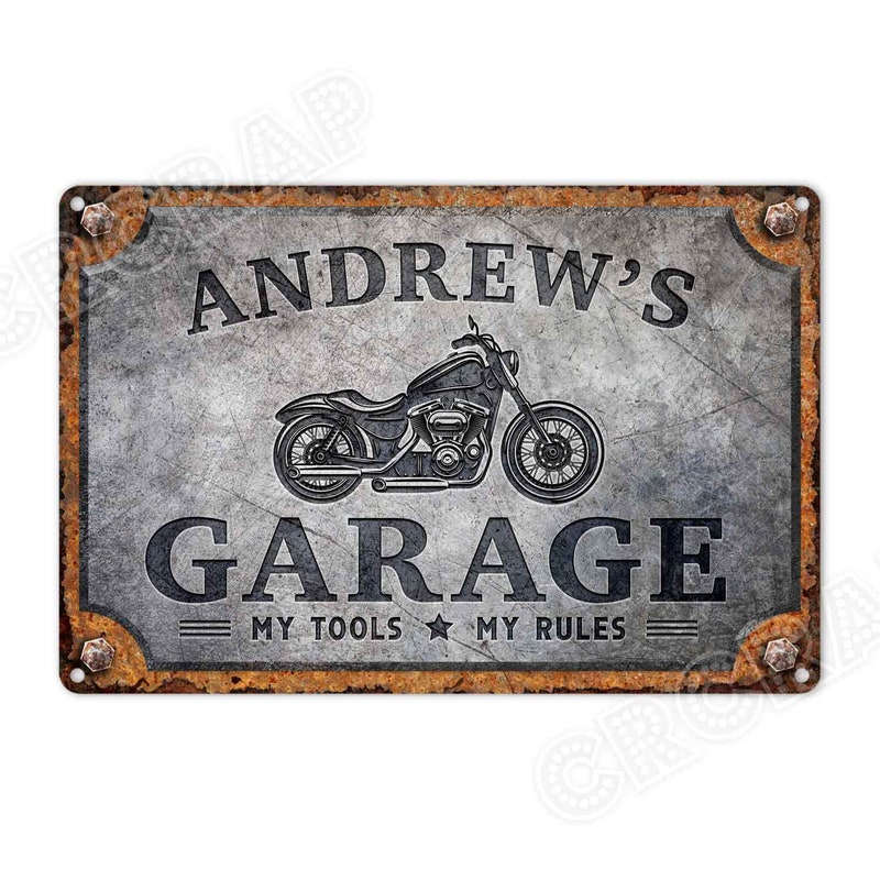 Rusty Garage Signs - Etsy