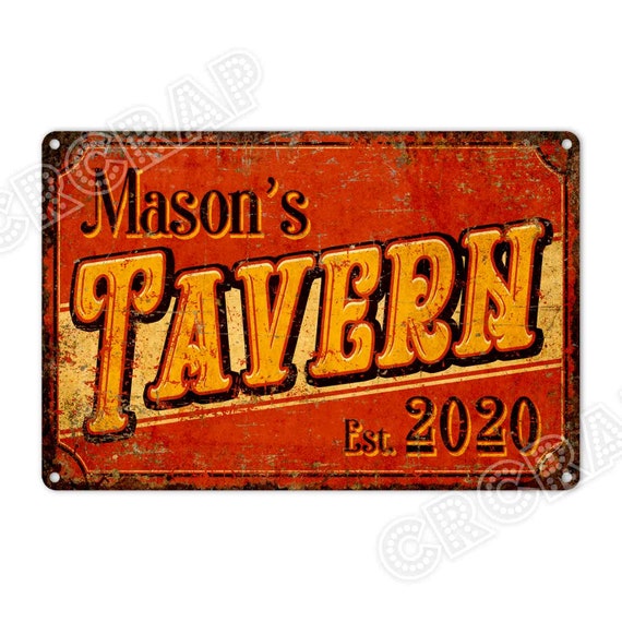 Tavern Sign Bar Sign Pub Sign Garage Sign Room Decor - Etsy
