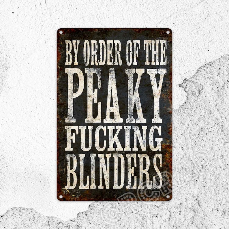 Peaky Blinders Man Cave Sign Bar Sign Metal Sign Rustic - Etsy