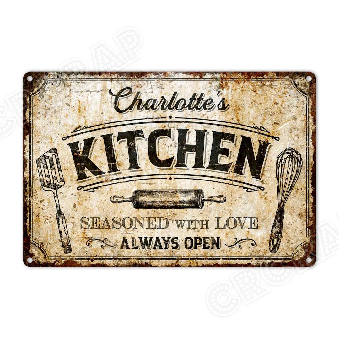 Custom Kitchen Sign, Kitchen Decor, Restuatant Sign, Outdoor Sign ...