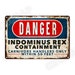 Warning Sign, Indominus Rex, Dinosaur, Metal Sign, Funny Sign, Rustic ...