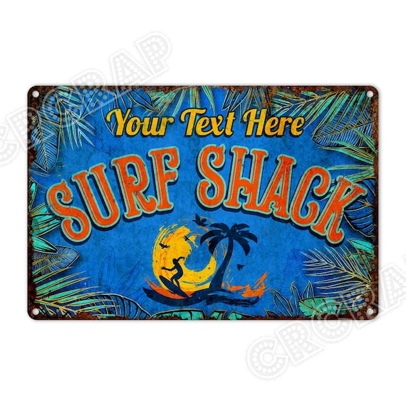 Metal Wall Sign Custom Sign Beach Sign Surfing Sign Surf - Etsy
