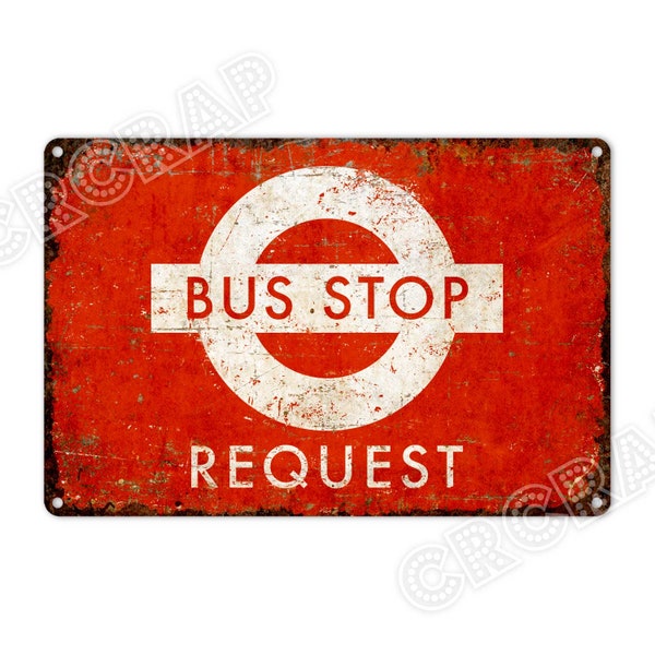 Bus Stop Sign - Etsy