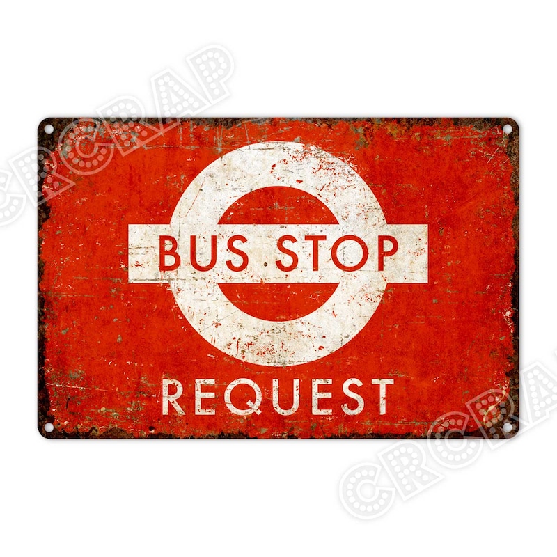 Vintage Stop Sign for Bus - Etsy