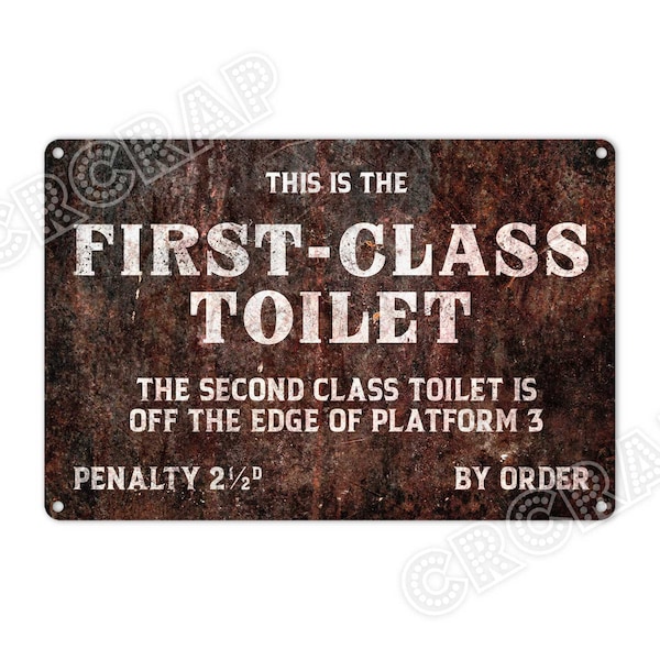 Metal Toilet Sign - Etsy