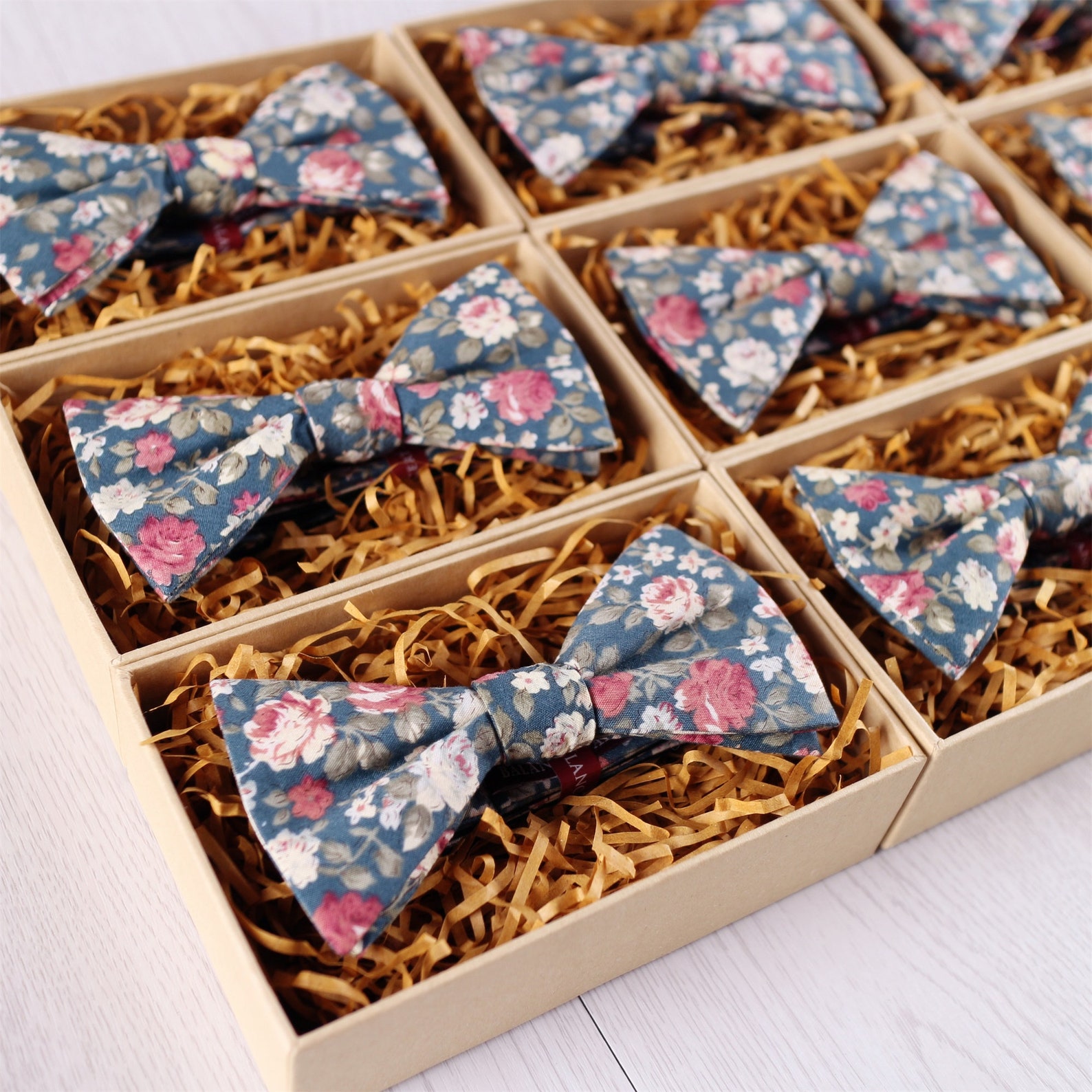 Floral Bowtie Sets, Green Bow Tie Combo, Wedding Bowties, Gift Bow Ties ...