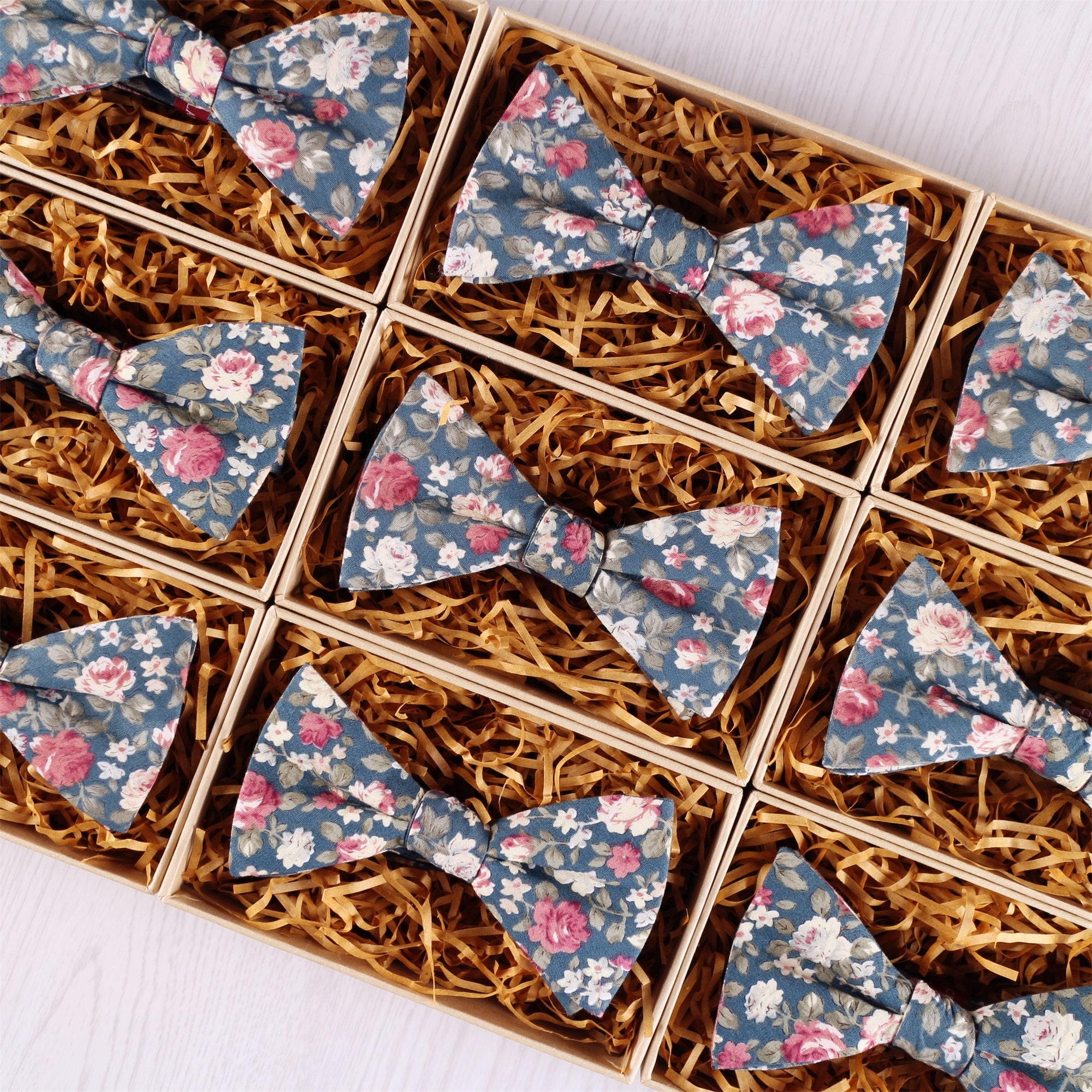 Floral Bowtie Sets, Green Bow Tie Combo, Wedding Bowties, Gift Bow Ties ...