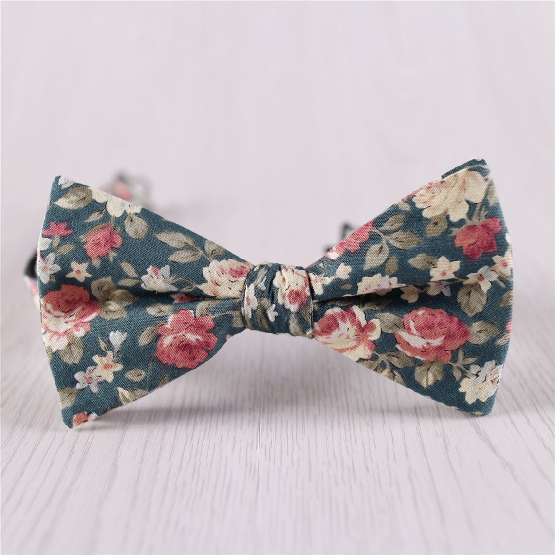 Wedding tie set.wedding floral neckties set.neck tie bow tie | Etsy