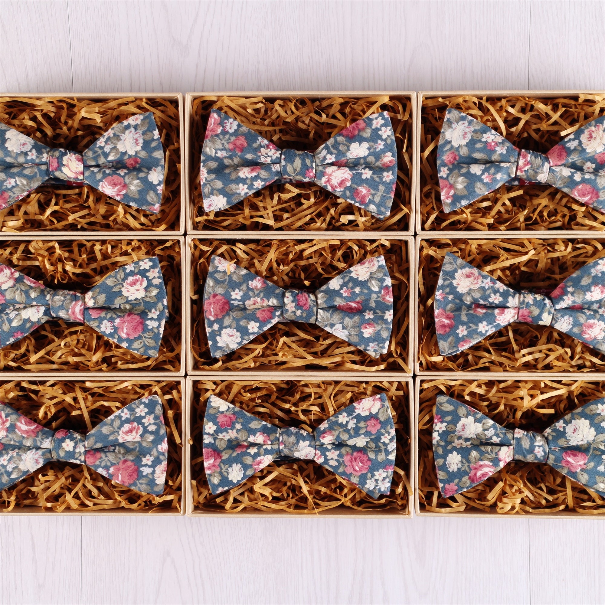 Floral Bowtie Sets, Green Bow Tie Combo, Wedding Bowties, Gift Bow Ties ...