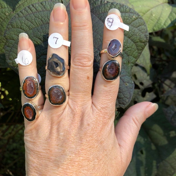 Geode Ring - Etsy