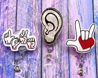 Sign Language Badge - Etsy