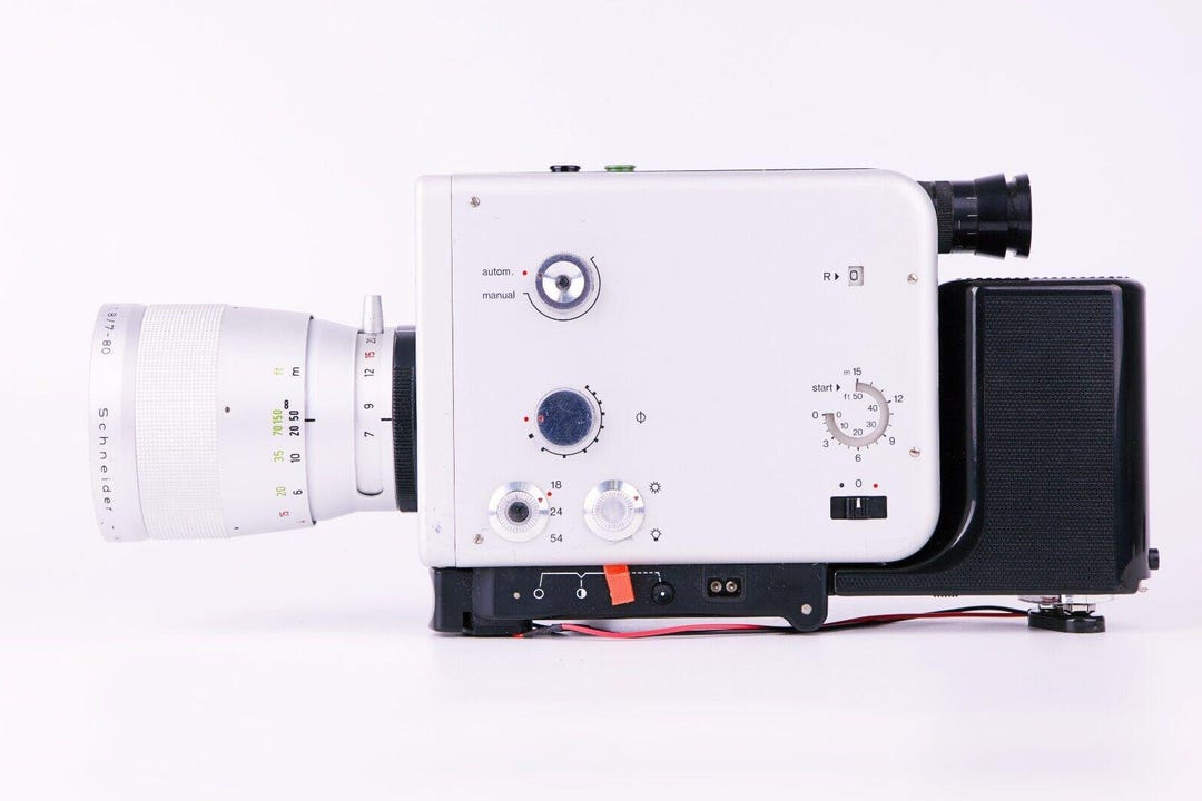 Braun Nizo S800 Silver Super 8 Movie Camera 7-80mm F/1.8 With Battery ...