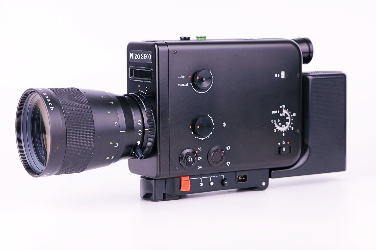Braun Nizo S800 Black Super 8 Movie Camera 7-80mm F/1.8 With Battery ...
