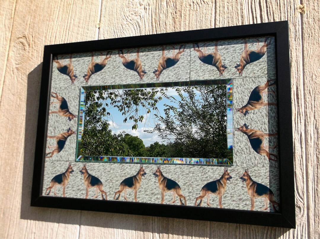 Dog Themed Mirror- German Shepherd Dog- Dog Gift- Home Decor- Dog Decor ...