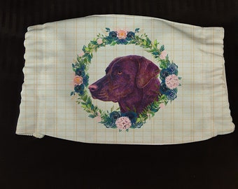 Chocolate Lab Mask - Etsy