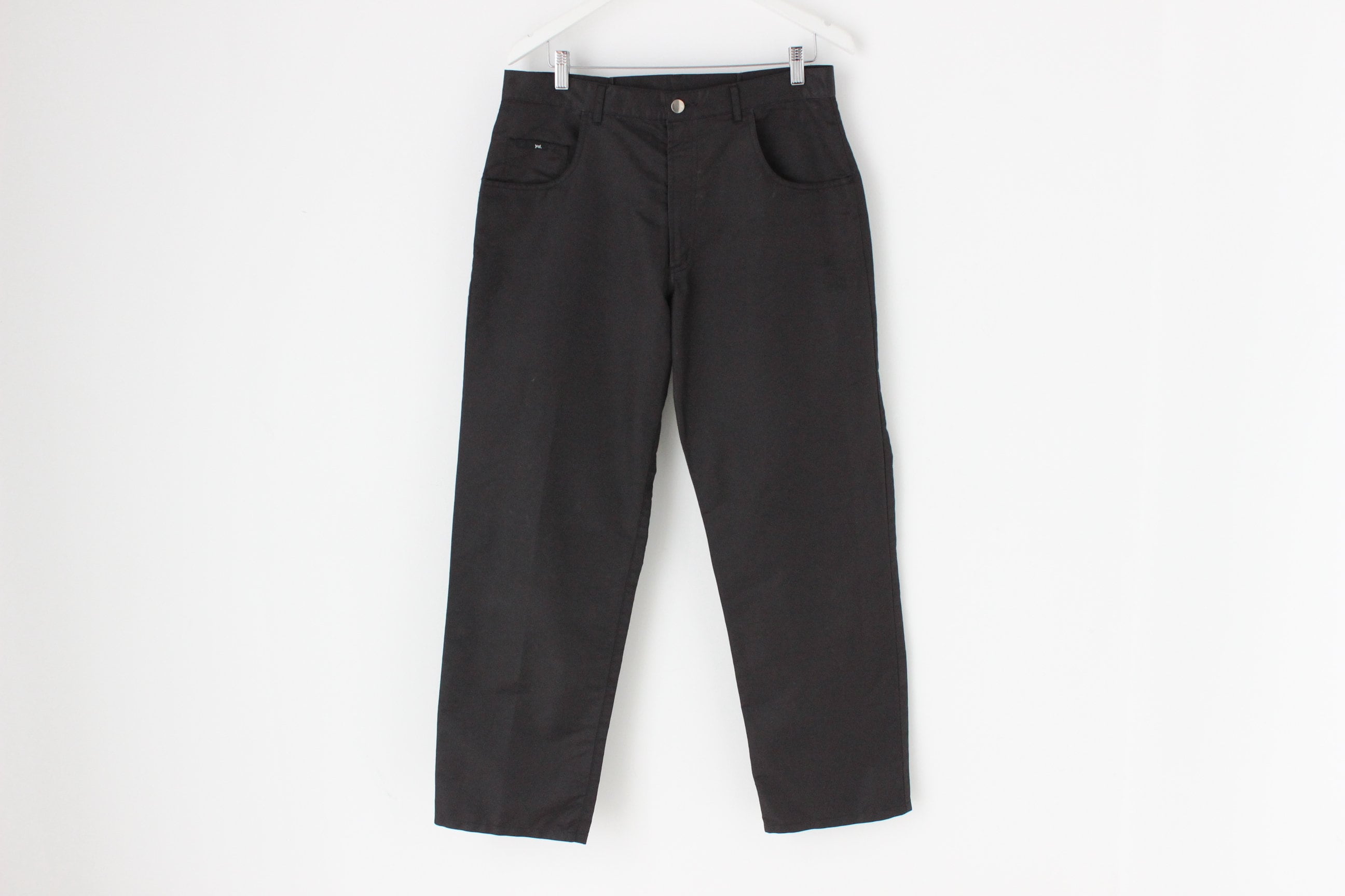 Mens Y2K Metallic Sheen Structured Wide Leg Polyester Jeans / - Etsy