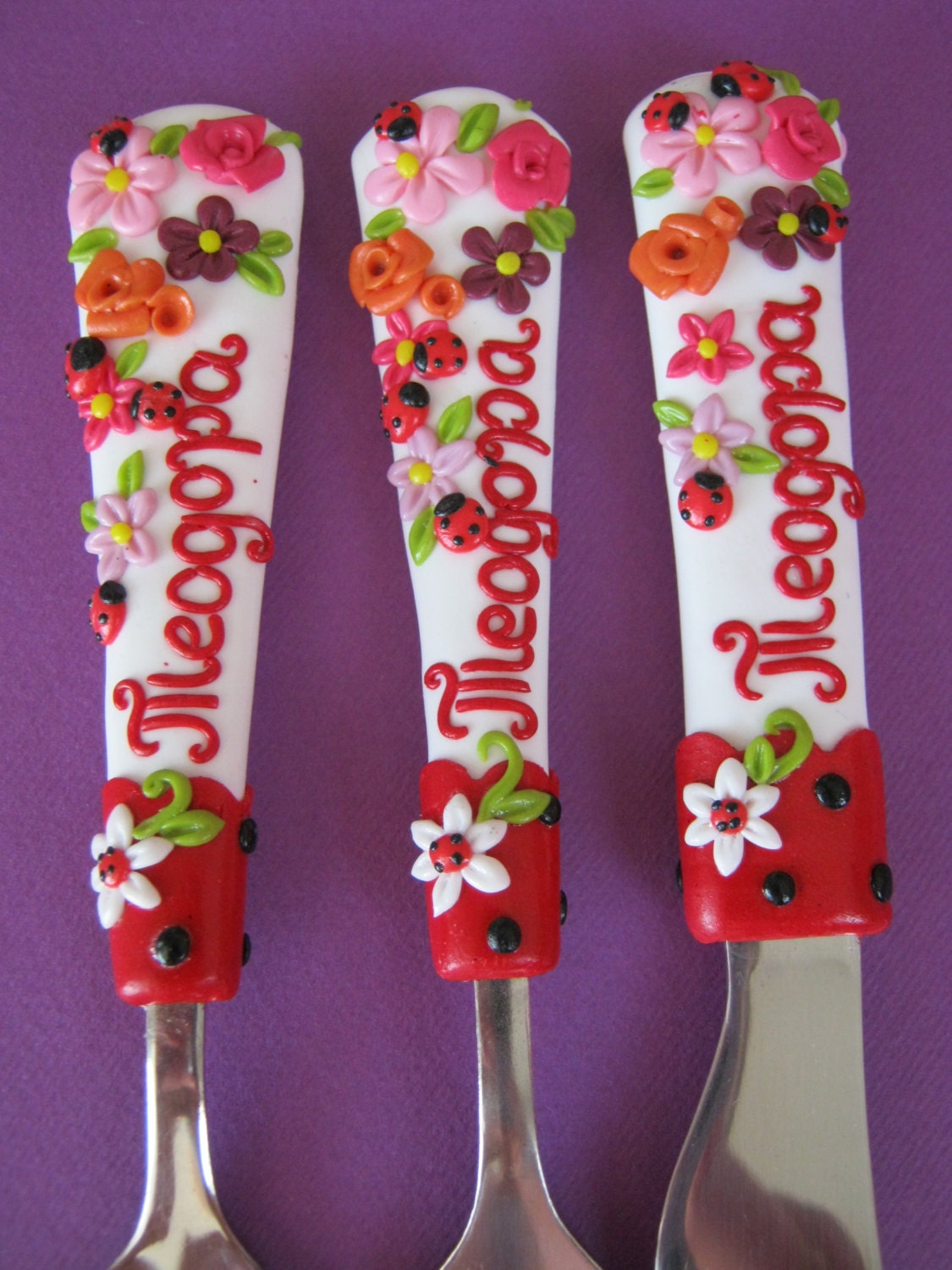 Ladybird Toddler Cutlery Ladybug Baby Shower Ladybug Spoon - Etsy