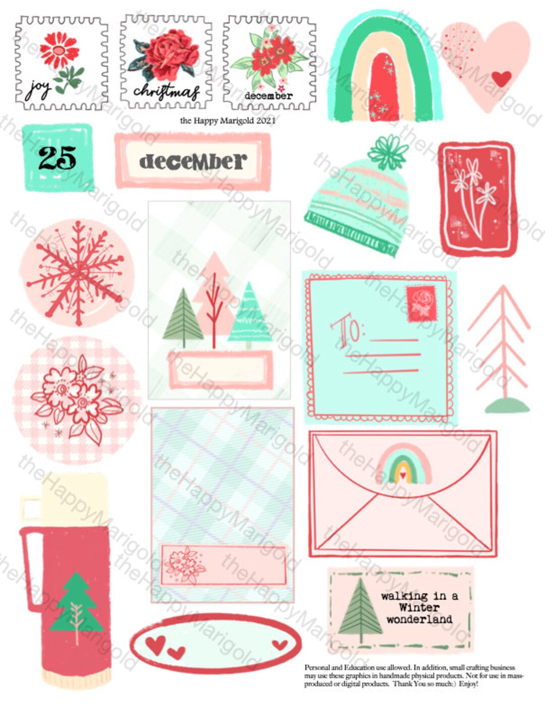 Digital-december Days Kit - Etsy
