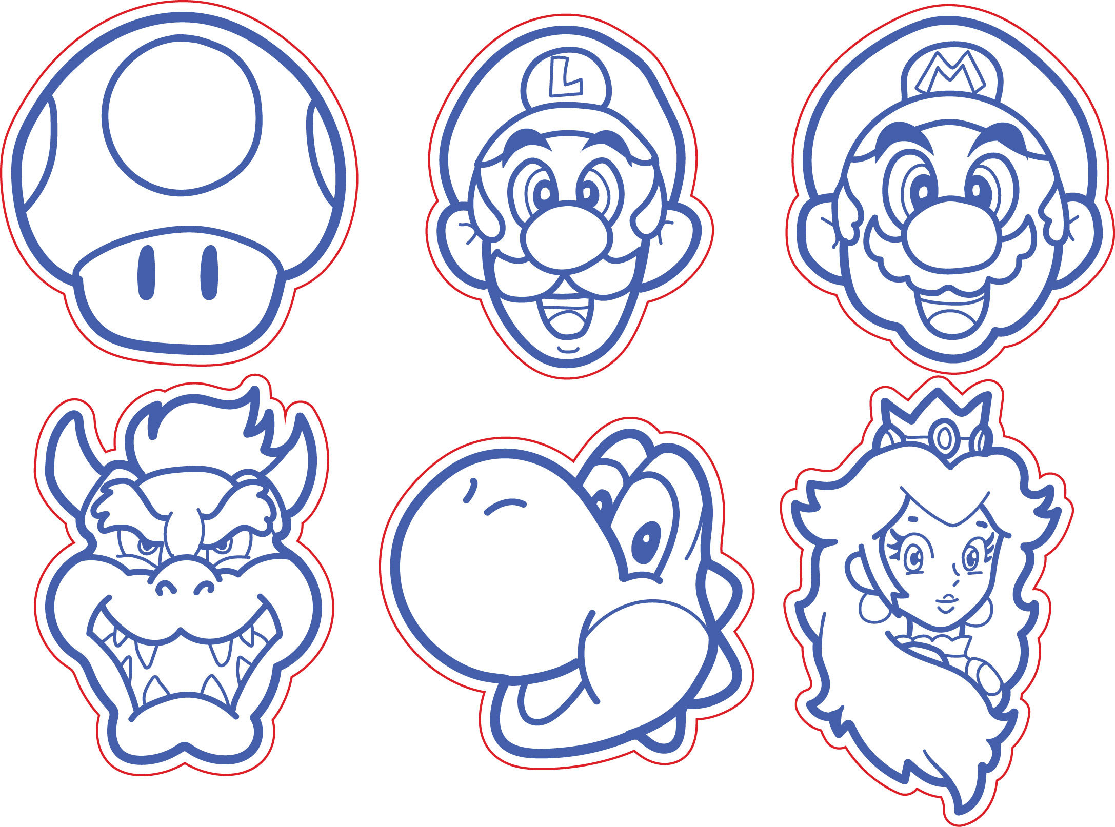 Super Mario Bros. Cut File Bundle - Etsy