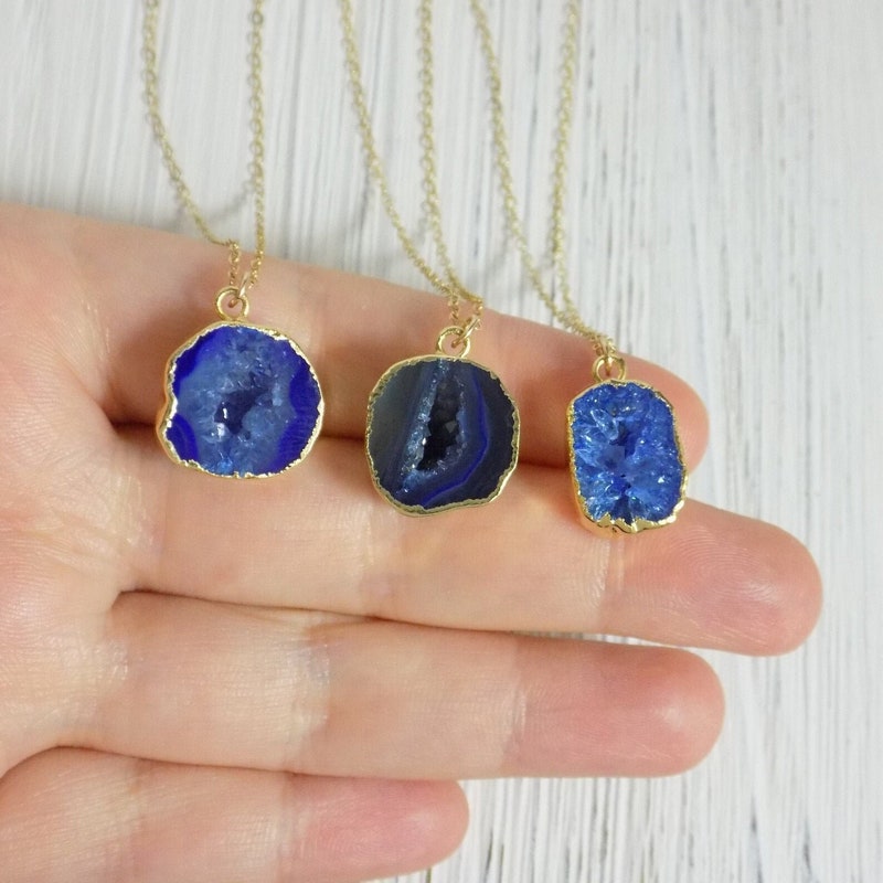 Geode Necklace - Etsy