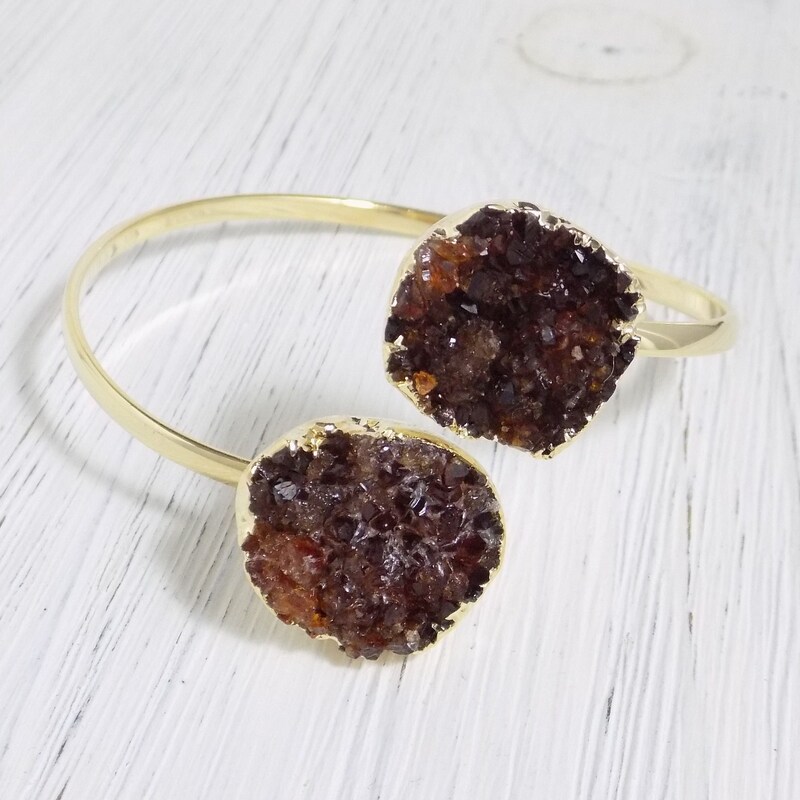 Druzy Bangle - Etsy