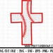 Baseball Cross SVG, DXF, EPS, Png Files for Cutting Machines Cameo or ...
