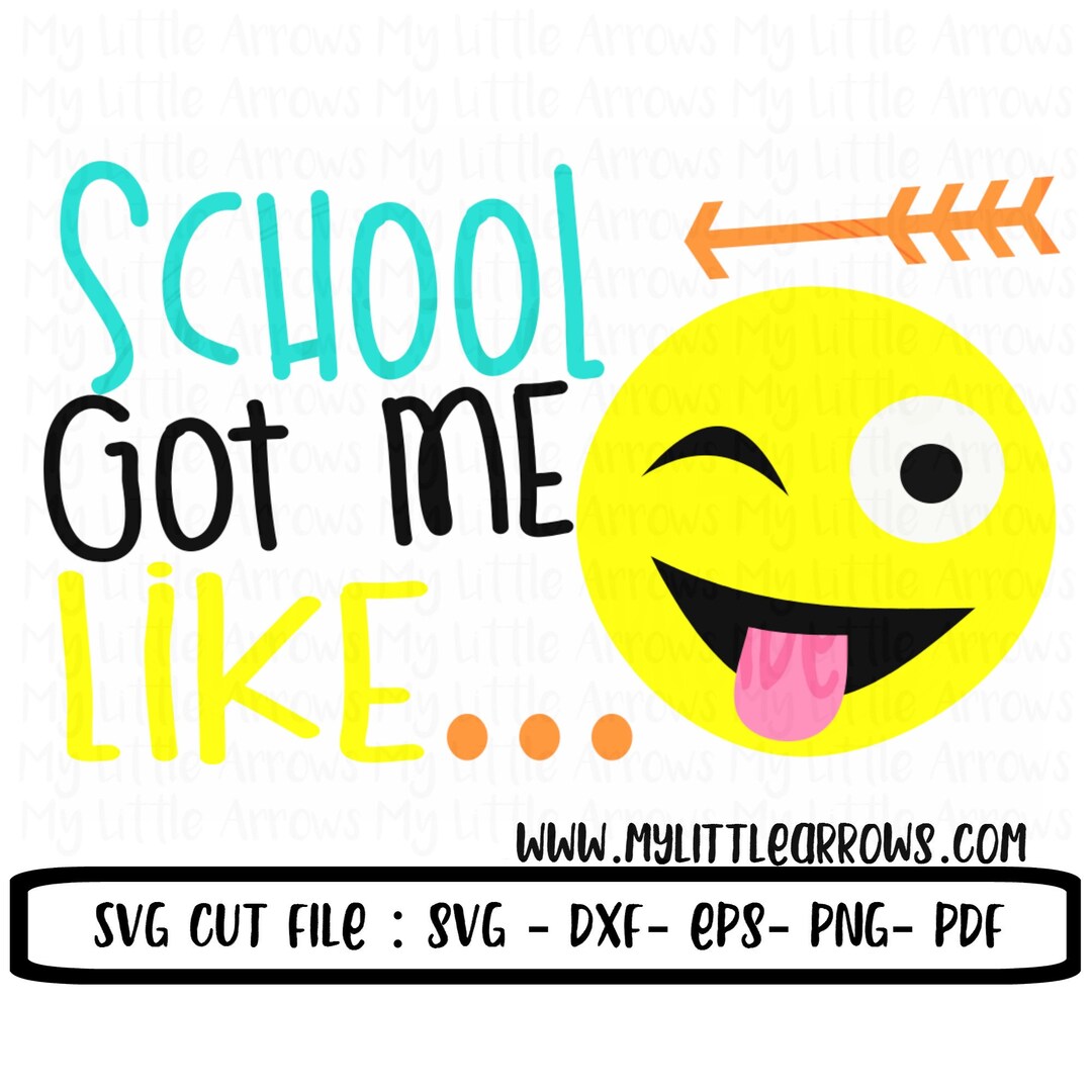 School Funny SVG, DXF, EPS, Png Files Cutting Machines Cameo Cricut ...