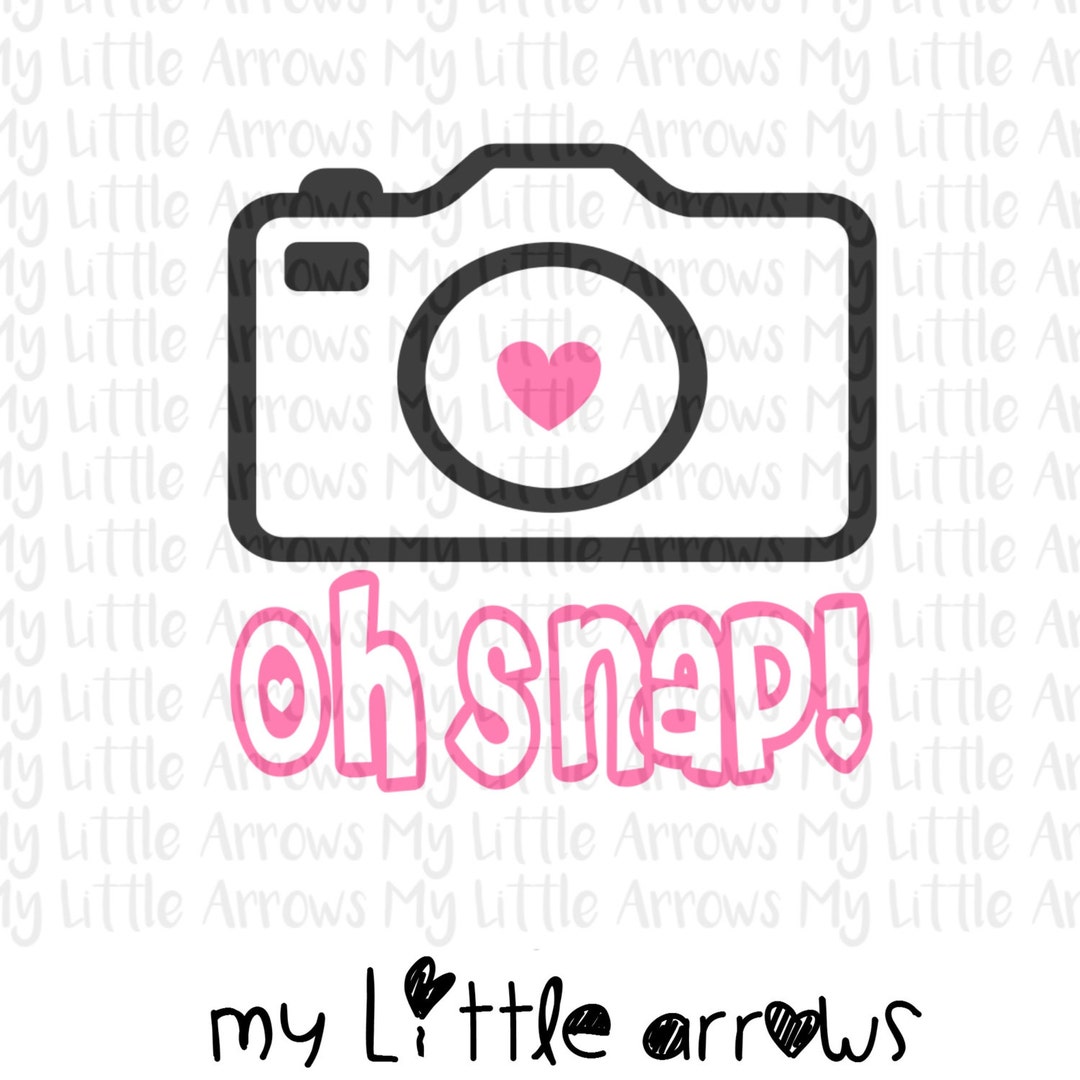 Oh Snap Camera SVG, DXF, EPS, Png Files for Cutting Machines Cameo or ...