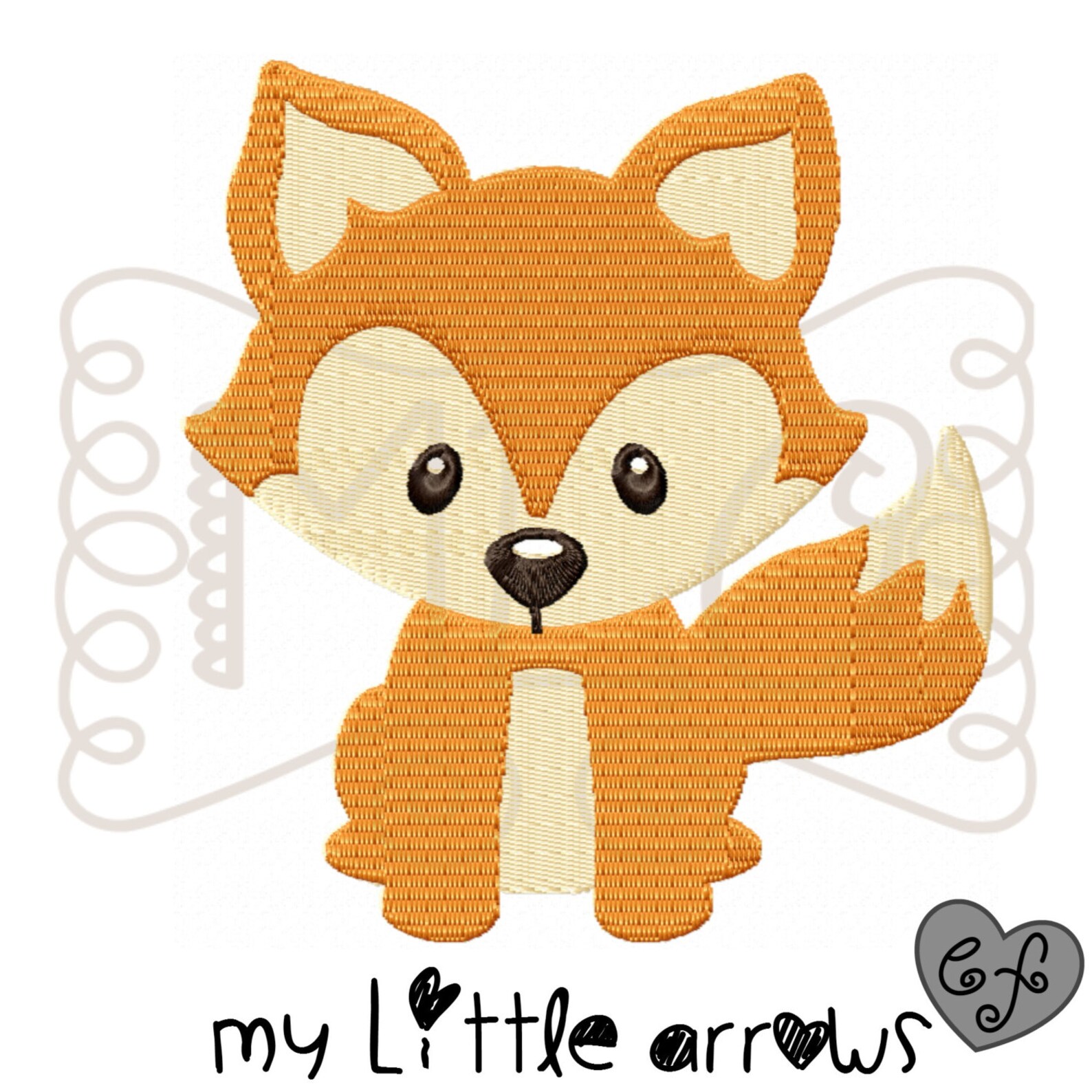 Fox Embroidery File 4x4 5x7 Jef File Pes File Monogram | Etsy