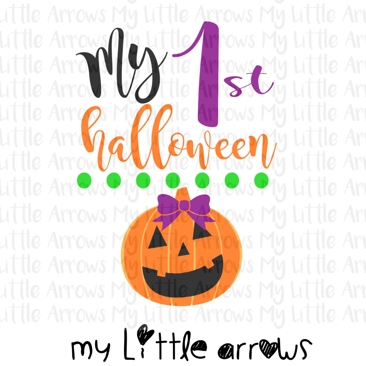 My 1st Halloween SVG, DXF, EPS, Png Files for Cutting Machines Cameo or ...